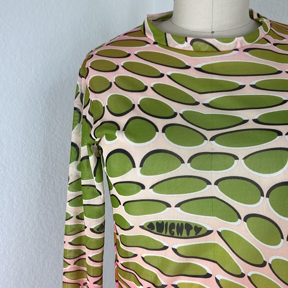 omighty | Skirts | The Illusion Set By Omighty Mini Skirt Retro Sheer ...